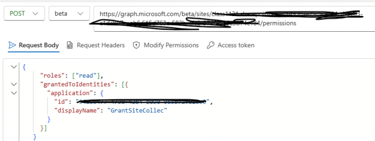 Develop Applications that use Sites.Selected permissions for SPO sites ...